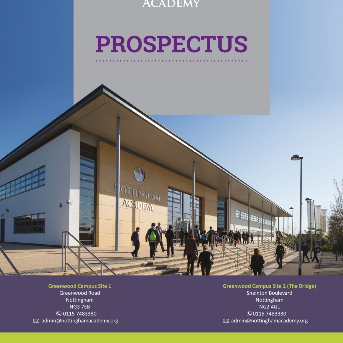Nottingham Secondary Academy - New Nottingham Academy Prospectus